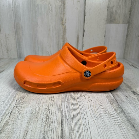 CROCS | Shoes | Crocs Bistro Batali Edition 100 Orange Slip On Sling ...